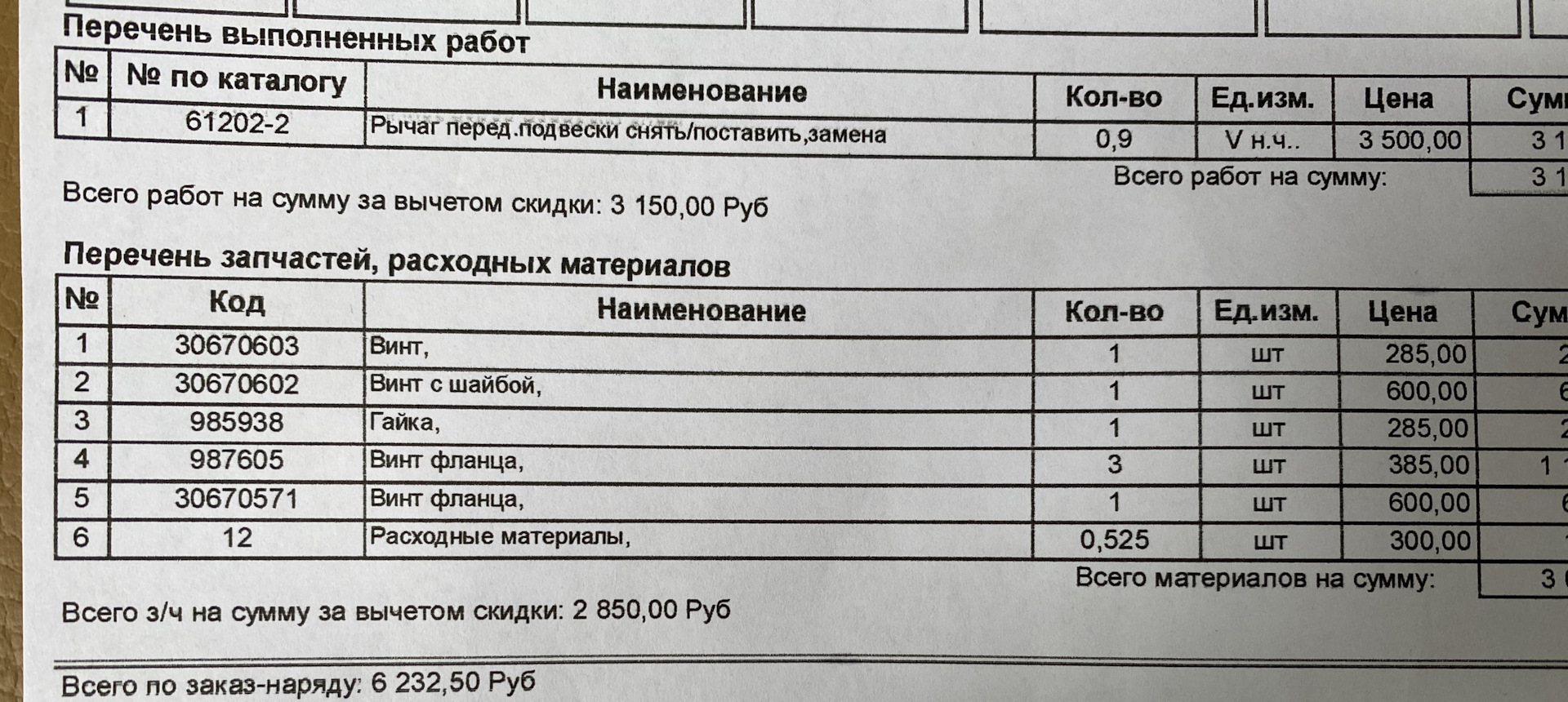 Замена правого рычага. — Volvo XC90 (2G), 2 л, 2017 года | визит на ...