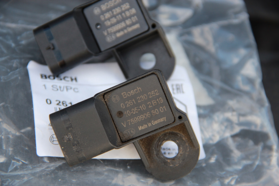 0261230252 Датчик давления наддува BOSCH | Запчасти на DRIVE2