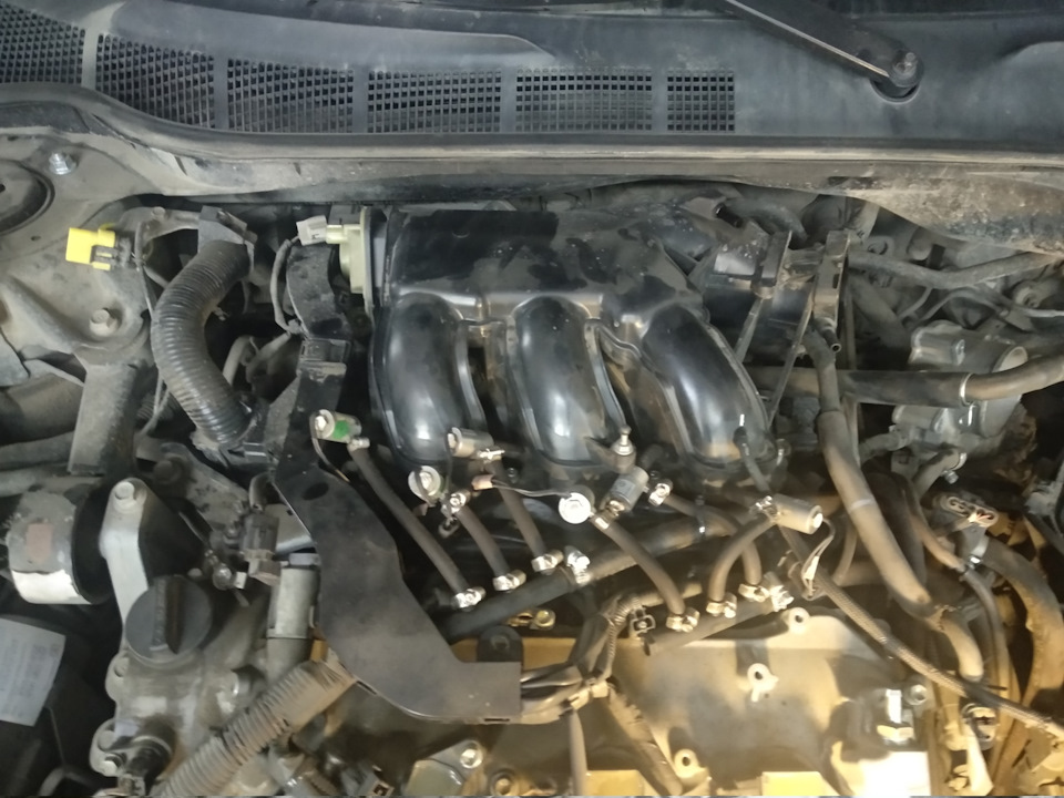 Замена свечей + чистка дросселя. — Toyota Camry (XV40), 3,5 л, 2010 ...