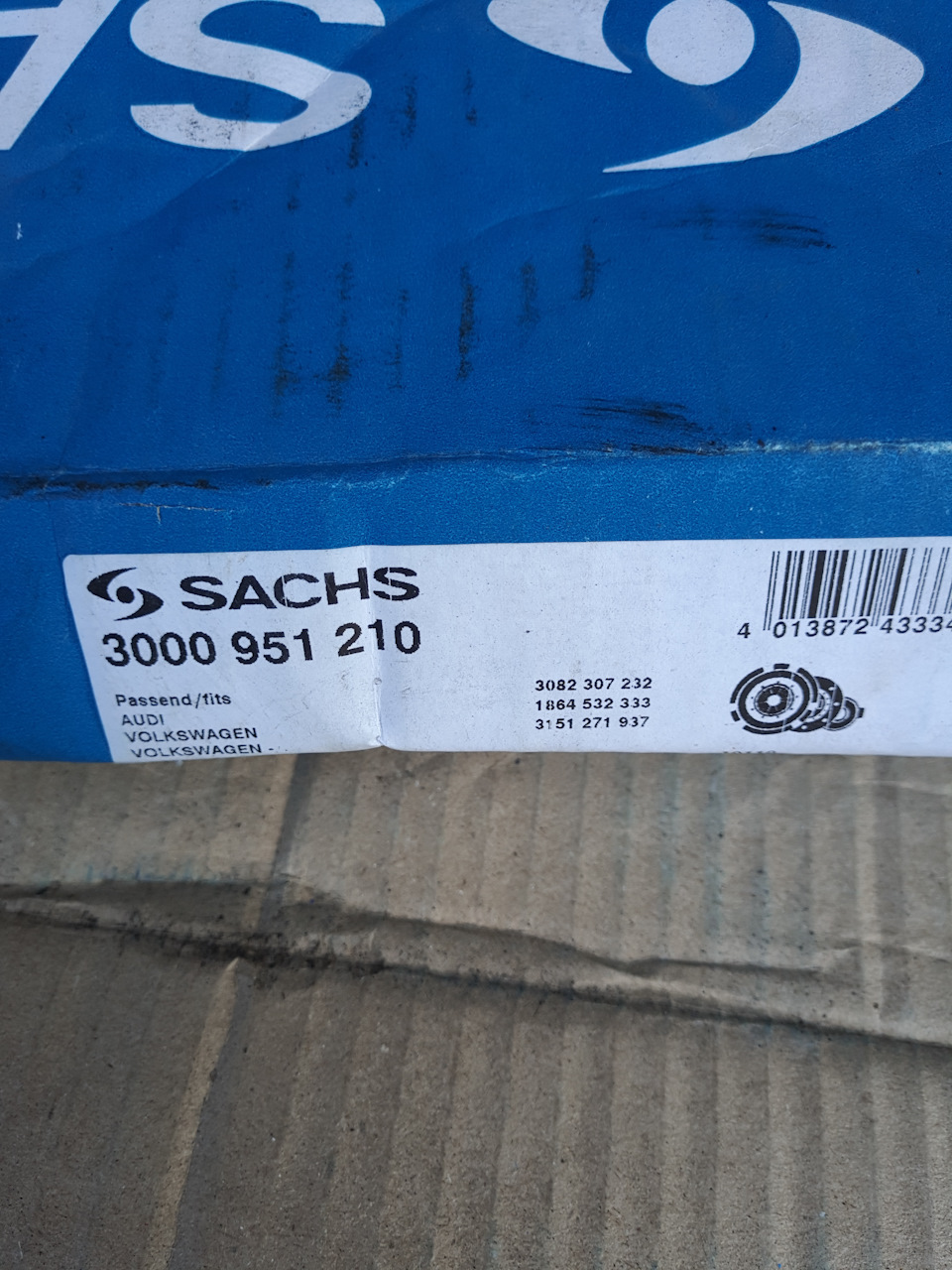 3082307232 Нажимной диск сцепления SACHS | Запчасти на DRIVE2