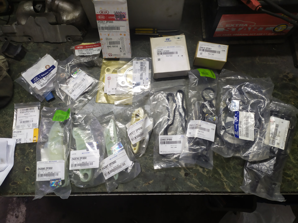 D4HB Прокладка ГБЦ, + ГРМ … — KIA Sorento (2G), 2,2 л, 2012 года ...