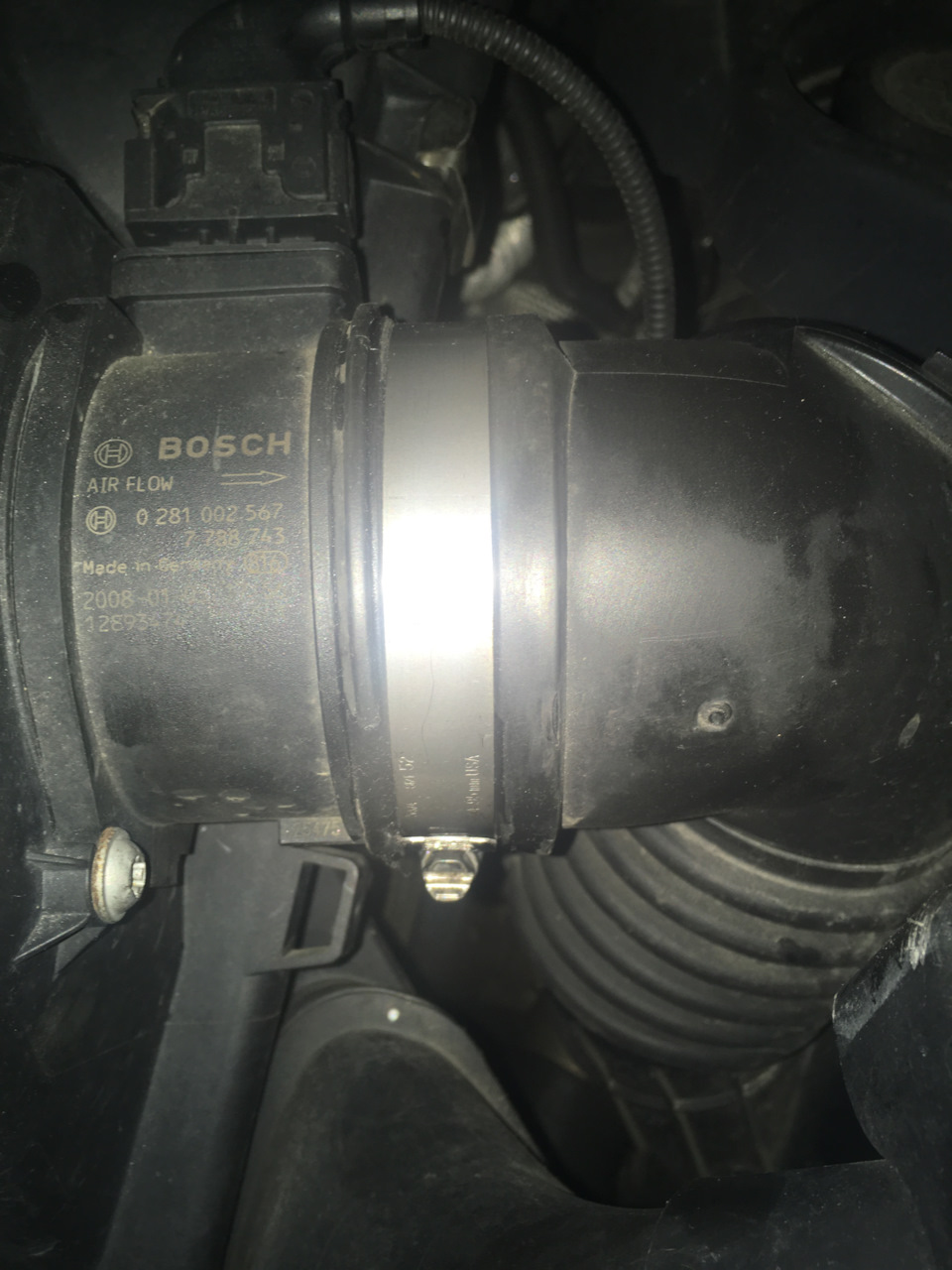 0281002567 ДАТЧИК МАССОВОГО РАСХОДА ВОЗДУХА BOSCH | Запчасти на DRIVE2