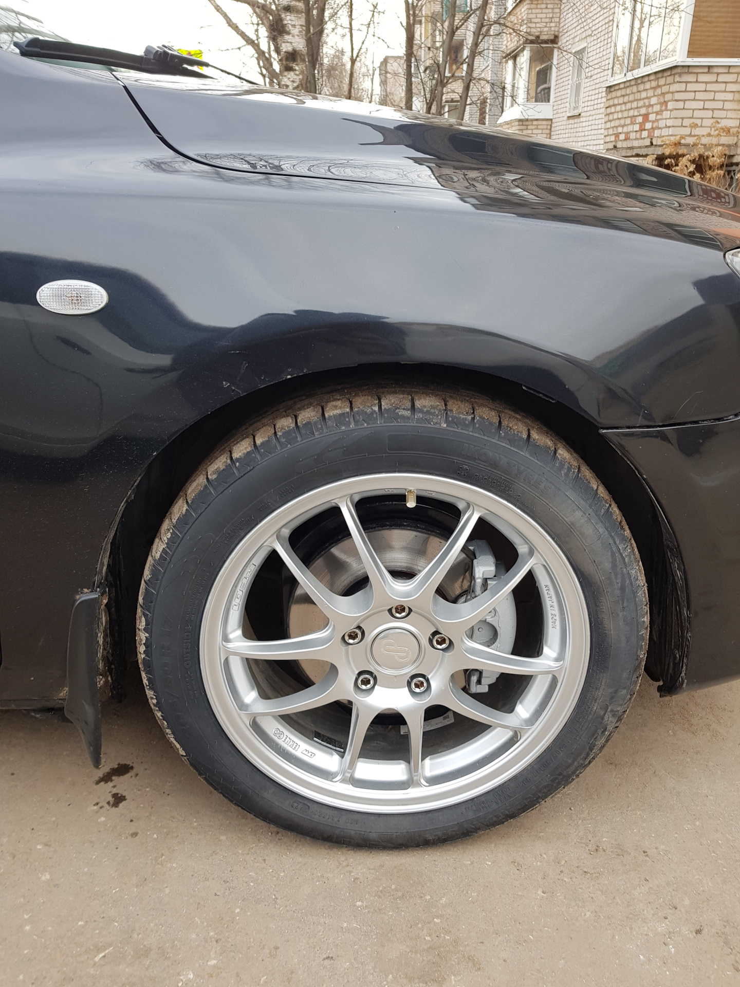 Enkei pf01 r17 et48 j7.5 — Mazda 3 (1G) BK, 1,6 л, 2006 года | колёсные диски | DRIVE2