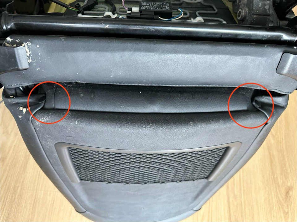 Дооснащение электросидениями при наличии опции S488 Lumbar Support ...