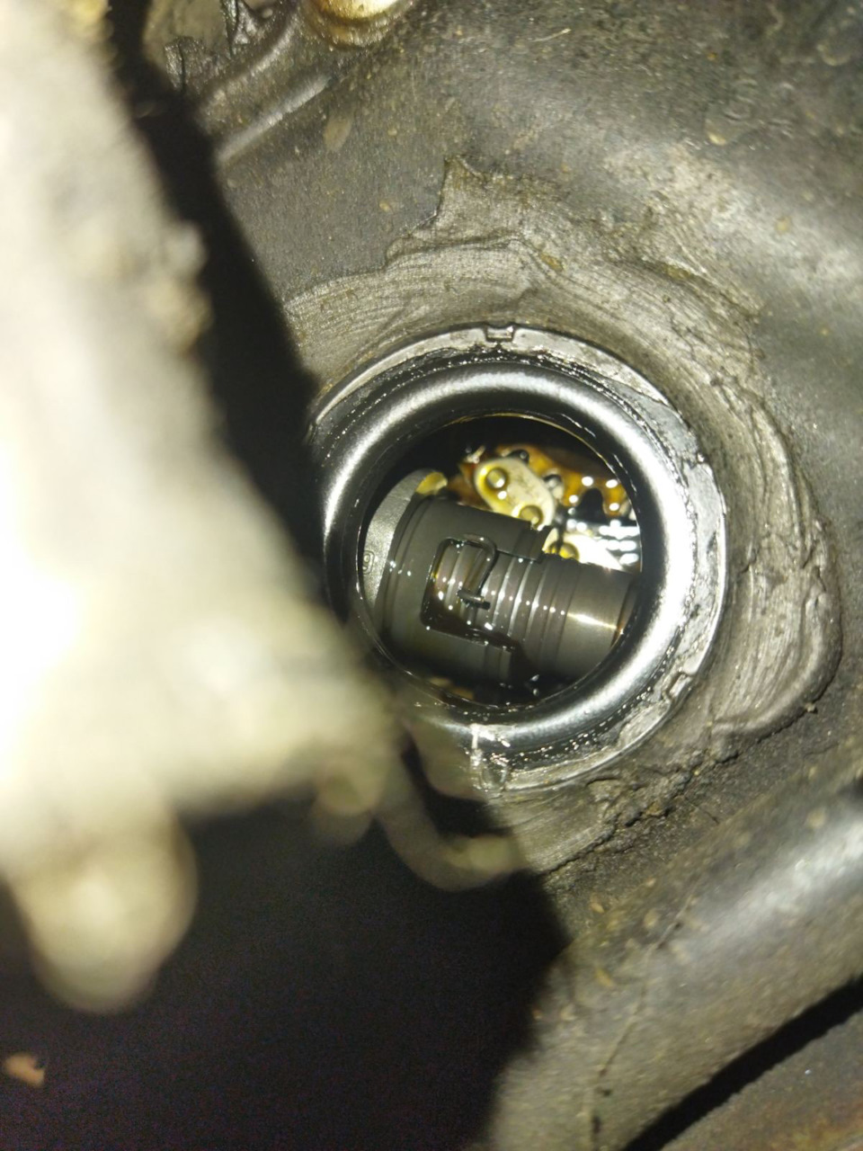 ТО и проверка натяжителя цепи грм. — Volkswagen Passat (US) (1G), 1,8 л ...