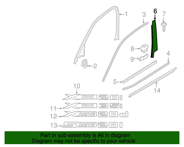51337205707 Накладка центральной стойки двери Л Пд BMW | Запчасти на DRIVE2