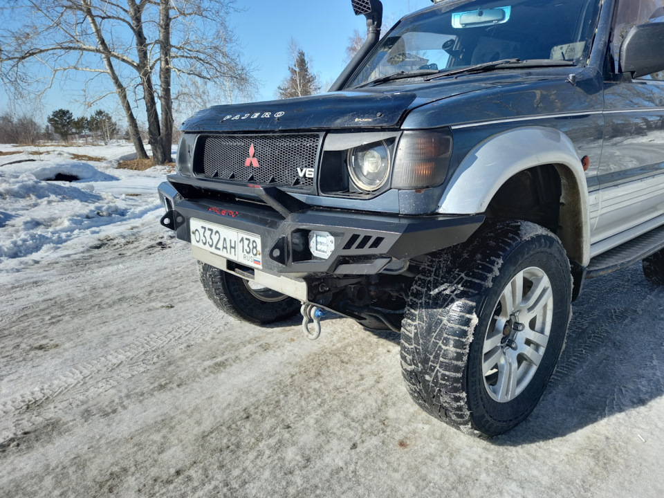 Силовой бампер паджеро — Mitsubishi Pajero (2G), 3,4 л, 1993 года ...