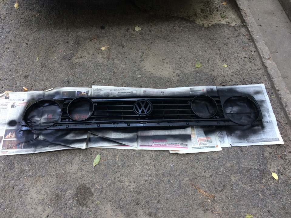 Решетка радиатора, реплика. — Volkswagen Golf Mk2, 1,6 л, 1986 года ...