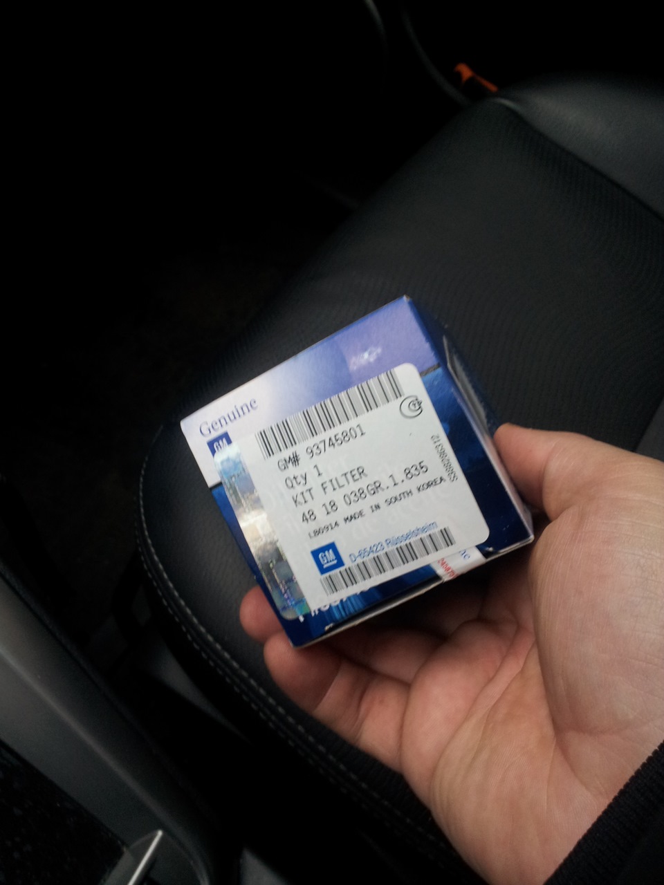 93745801 Фильтр масляный GM | Запчасти на DRIVE2