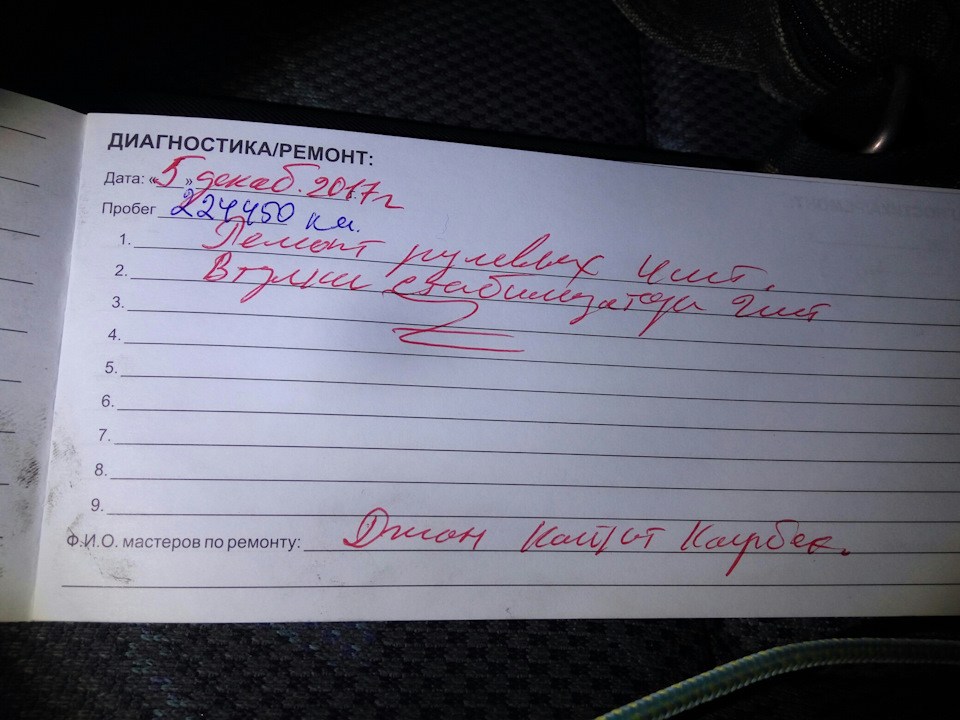 Отреставрировал наконечники рулевых тяг и сайлентблоки стабилизатора ...