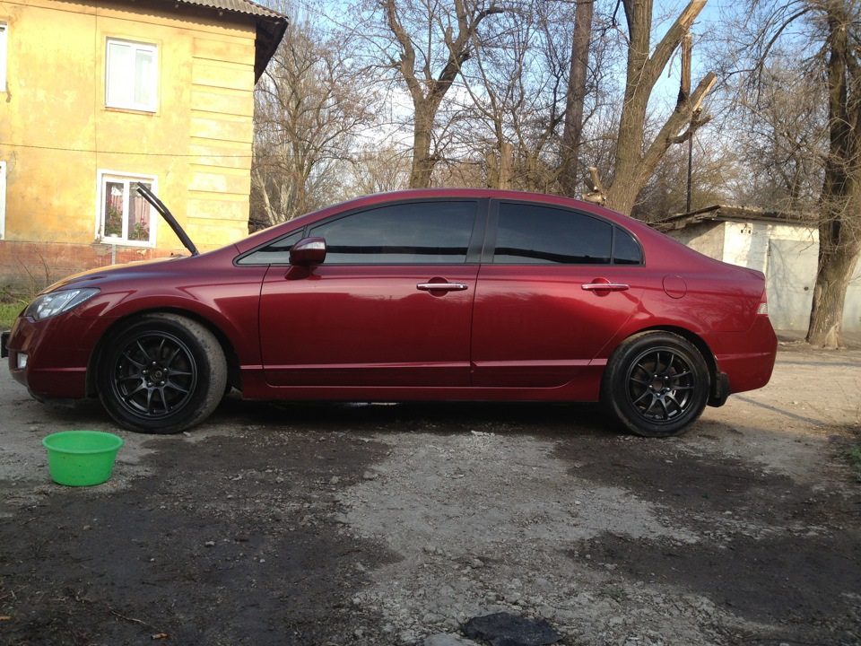 Вот и мои перекрашенные диски — Honda Civic 4D (8G), 1,8 л, 2007 года ...