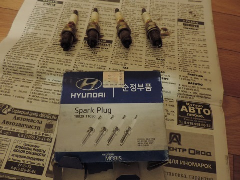 1882911050 СВЕЧИ ЗАЖИГАНИЯ KIA HYUNDAI | Запчасти на DRIVE2