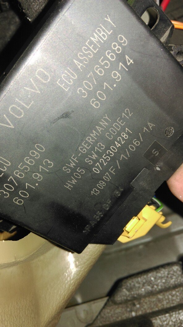 30765689 Блок управления парктрониками для XC90 Volvo | Запчасти на DRIVE2