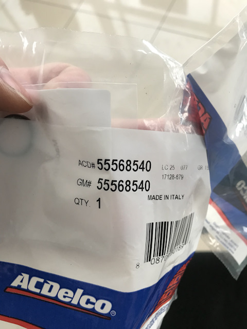 55568540 Уплотнительное кольцо трубки маслоохладителя GM | Запчасти на ...