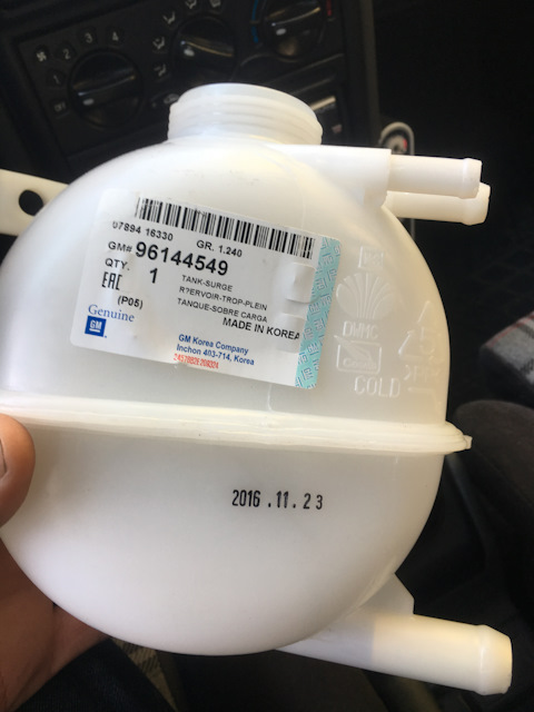 96144549 Расширительный Бачок Радиатора GM | Запчасти на DRIVE2