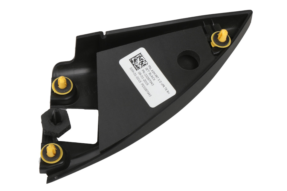 23287043 Jet Black Front Passenger Side Door Upper Trim Panel GM ...