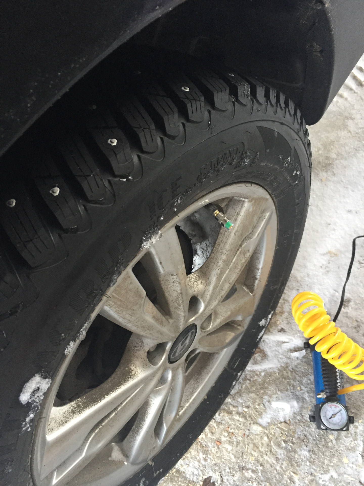 Датчики давления в шинах — Hyundai ix35, 2 л, 2014 года | аксессуары ...