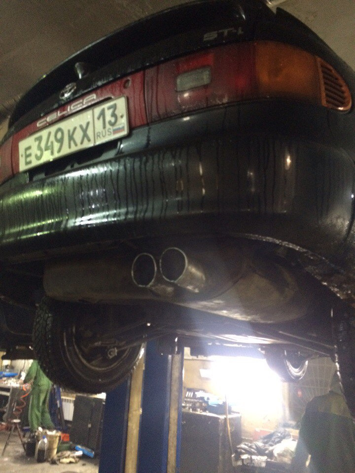 Замена банки и проварка глушителя — Toyota Celica (180), 2 л, 1992 года ...