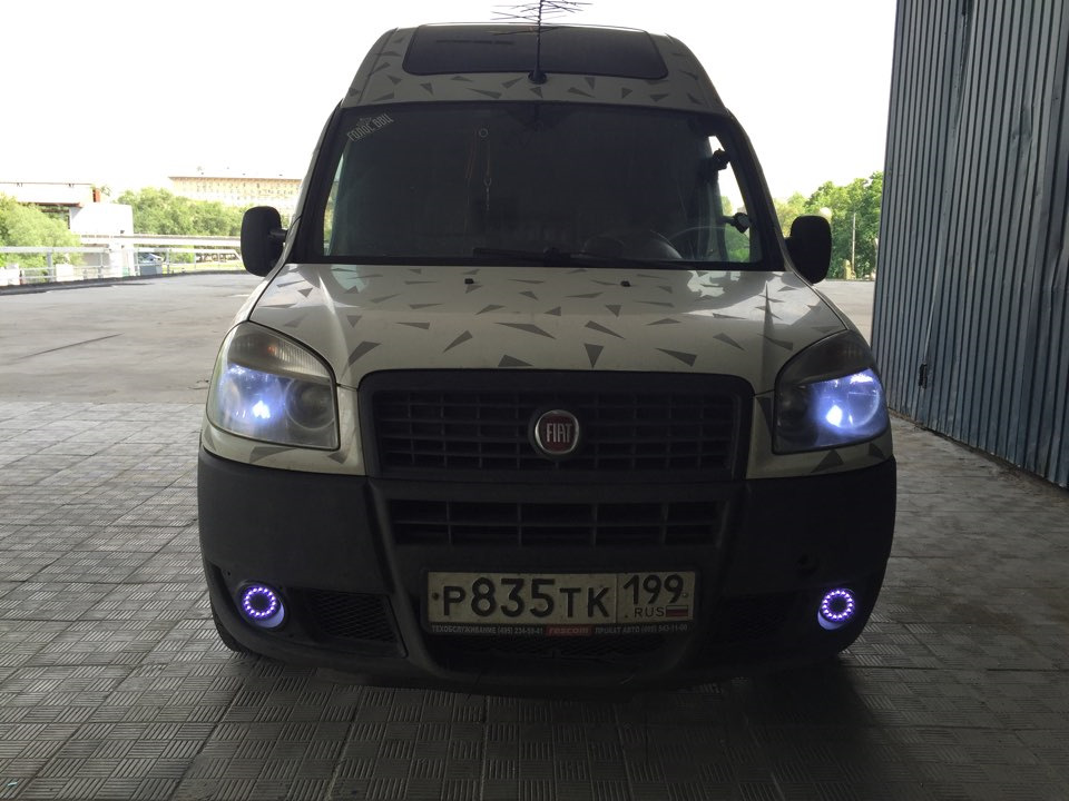 Диодные фонари — FIAT Doblo (1G), 1,3 л, 2008 года | стайлинг | DRIVE2