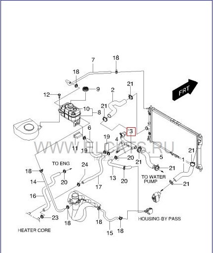 Течет пластиковая трубка(флейта) охлаждающей жидкости — Daewoo Leganza ...