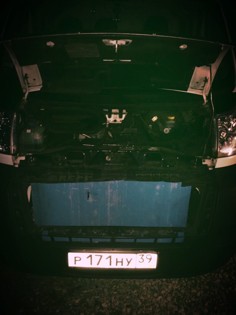 Прикрыли перед, накинули авто одеяло. — Citroen Jumper (2G), 2,2 л ...
