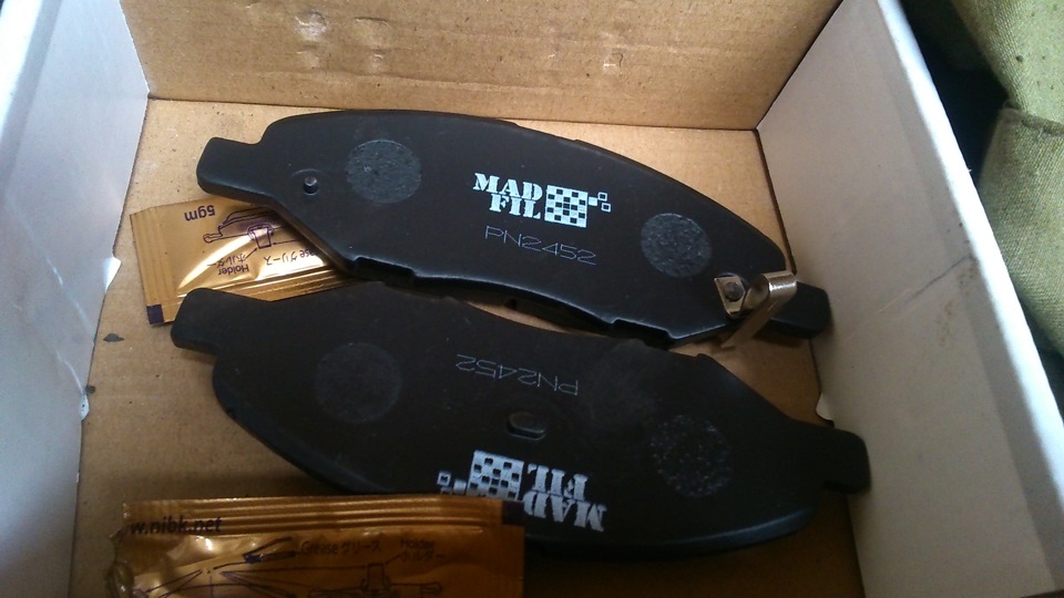 PN2452 Тормозные колодки (дисковые), передние NIBK | Запчасти на DRIVE2