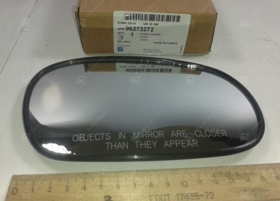 96273272 Стекло зеркала правого CHEVROLET Lanos GM | Запчасти на DRIVE2