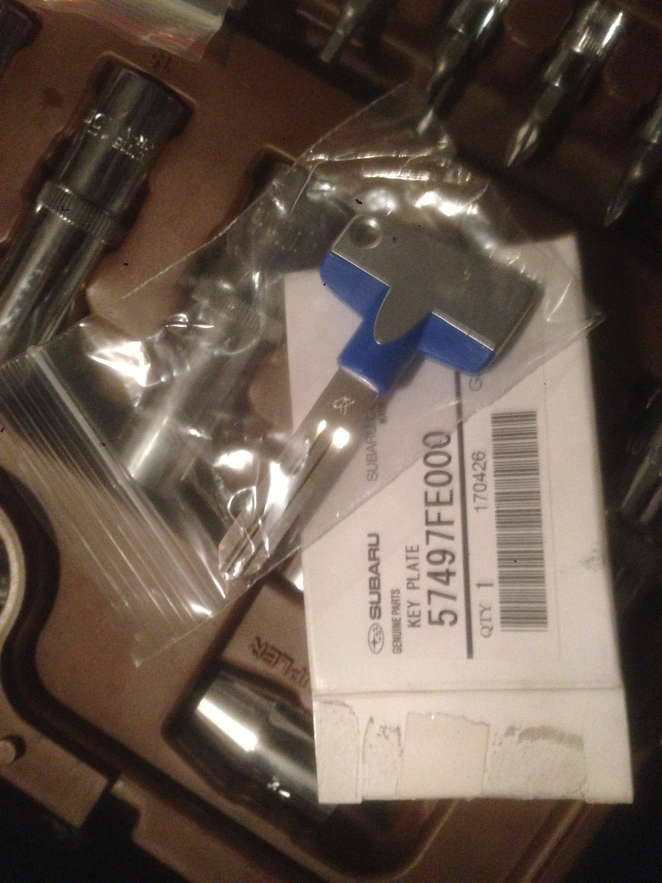 57497FE000 Ключ зажигания ЗАГОТОВКА STI SUBARU | Запчасти на DRIVE2