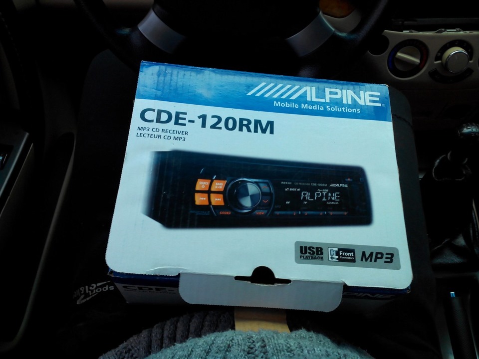 Alpine CDE-120 R — Chevrolet Aveo Sedan (1G), 1,6 л, 2008 года | автозвук | DRIVE2