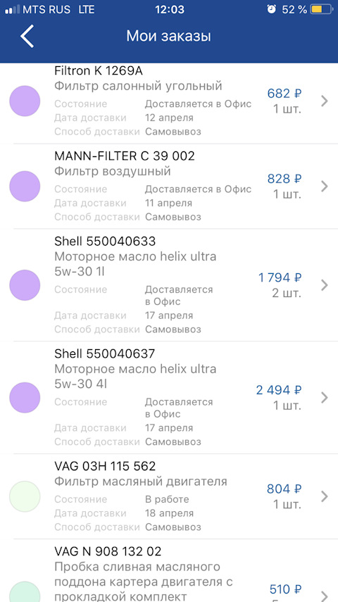 03H115562 Фильтр масляный /PORSCHE 3.6 10- VAG | Запчасти на DRIVE2