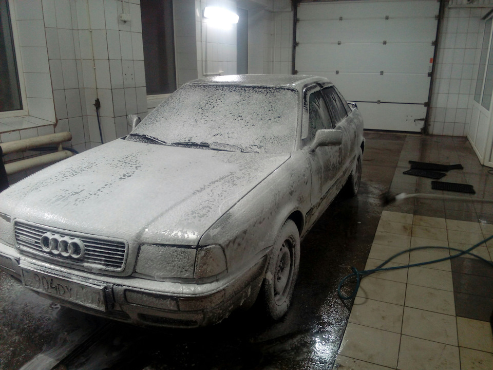 Всем составом на мойку и немного о планах на ближайшее время — Audi 80