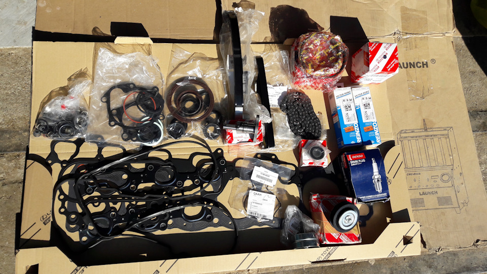 Ремонт двигателя — Toyota Land Cruiser 100, 4,5 л, 2005 года | своими ...