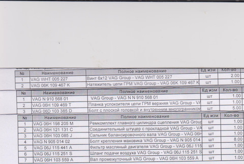 06H103559A Вал балансирный VAG | Запчасти на DRIVE2