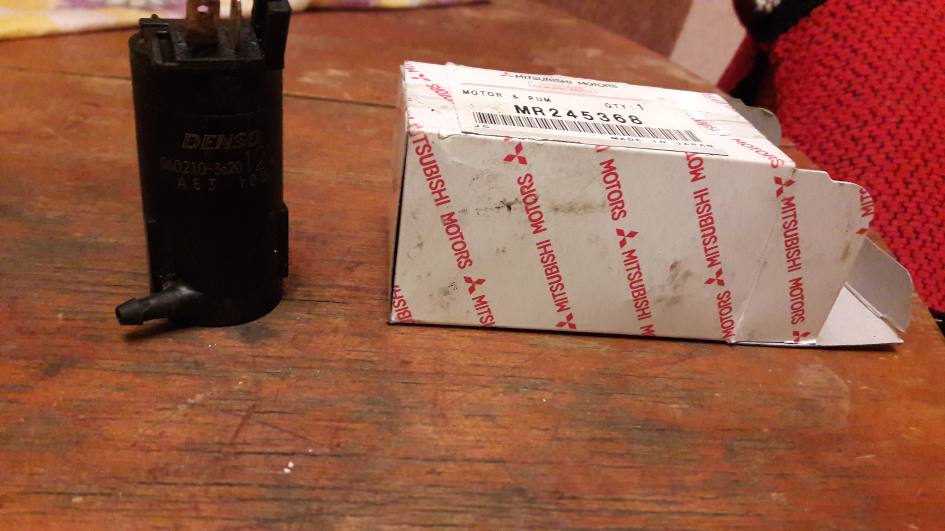 Моторчик омывателя denso — Honda Accord (7G), 2,4 л, 2008 года | своими ...