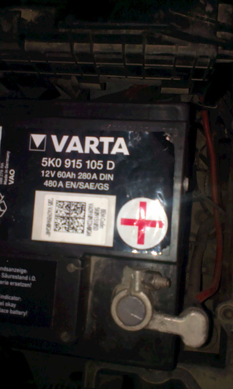 5K0915105D Стартерная аккумуляторная батарея VAG | Запчасти на DRIVE2