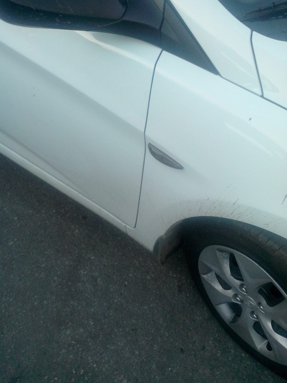 3)Затянули дхо.и боковые поворотники — Hyundai Solaris (1G), 1,4 л ...