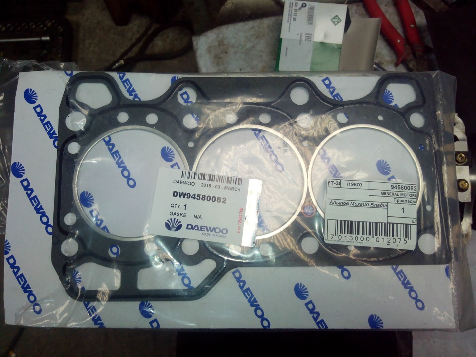 94580082 Прокладка, головка цилиндра GM | Запчасти на DRIVE2