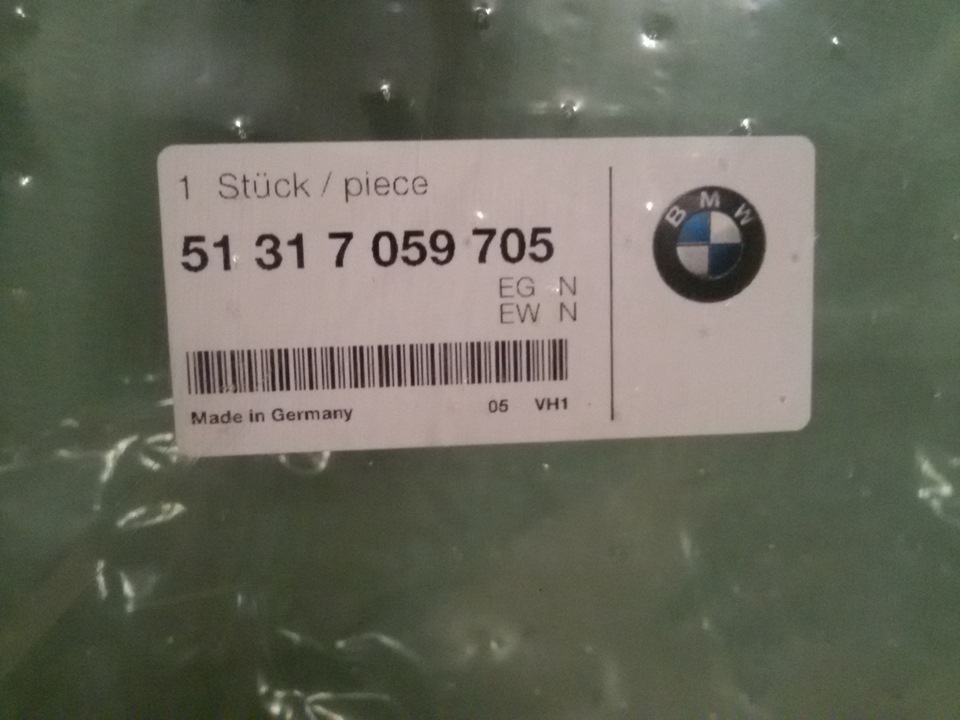 51317059705 Лобовое стекло зел. датч.интенс.дождя BMW | Запчасти на DRIVE2