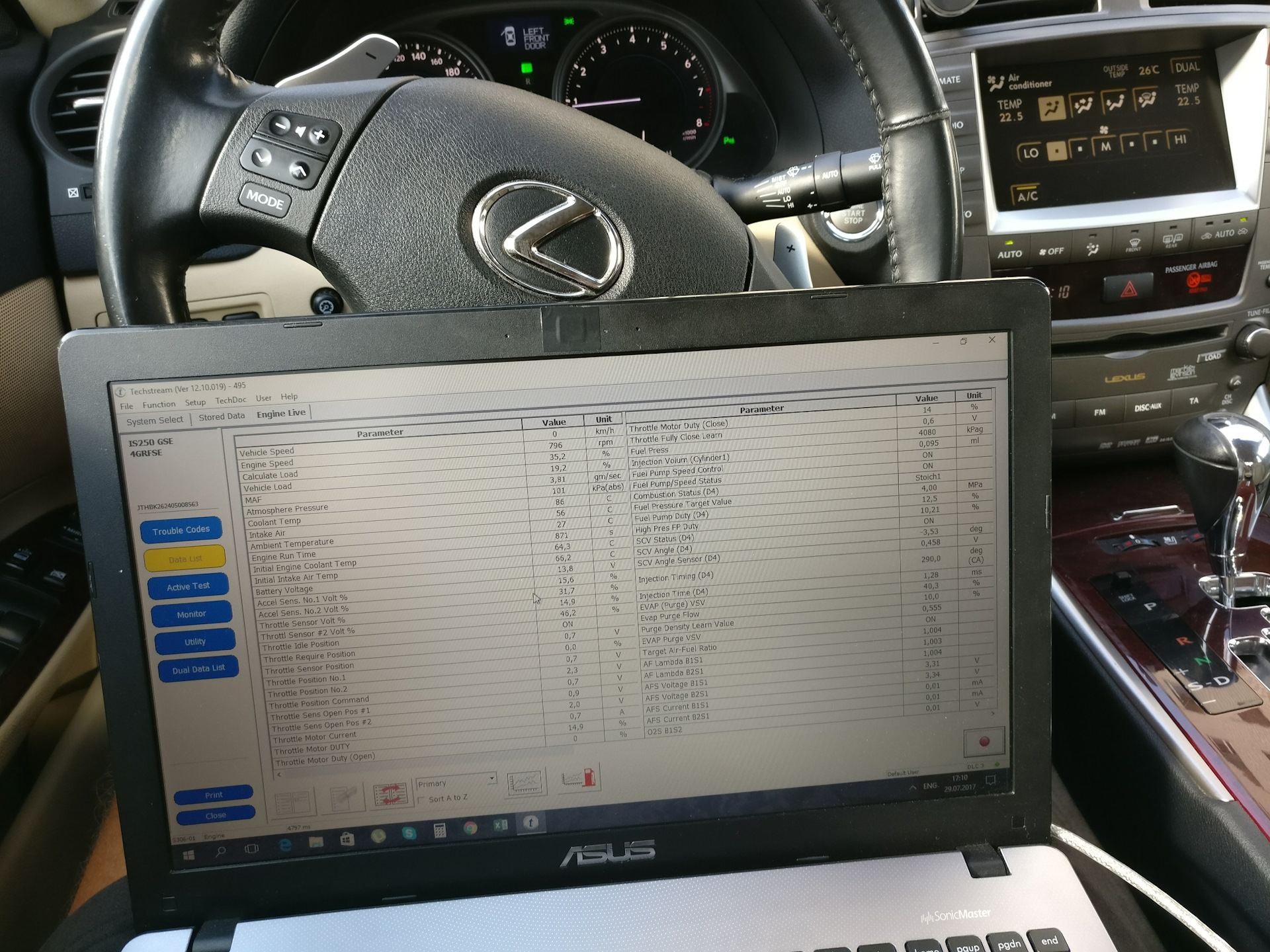 TechStream — Lexus IS II, 2,5 л, 2006 года | электроника | DRIVE2