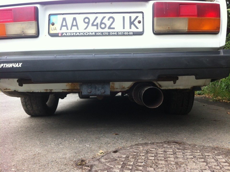 Выхлоп — Lada 2107, 1,6 л, 2004 года | тюнинг | DRIVE2