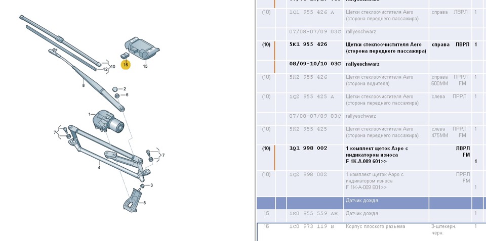А датчик дождя ни кто не ставил? — Volkswagen Jetta V, 1,6 л, 2010 года ...