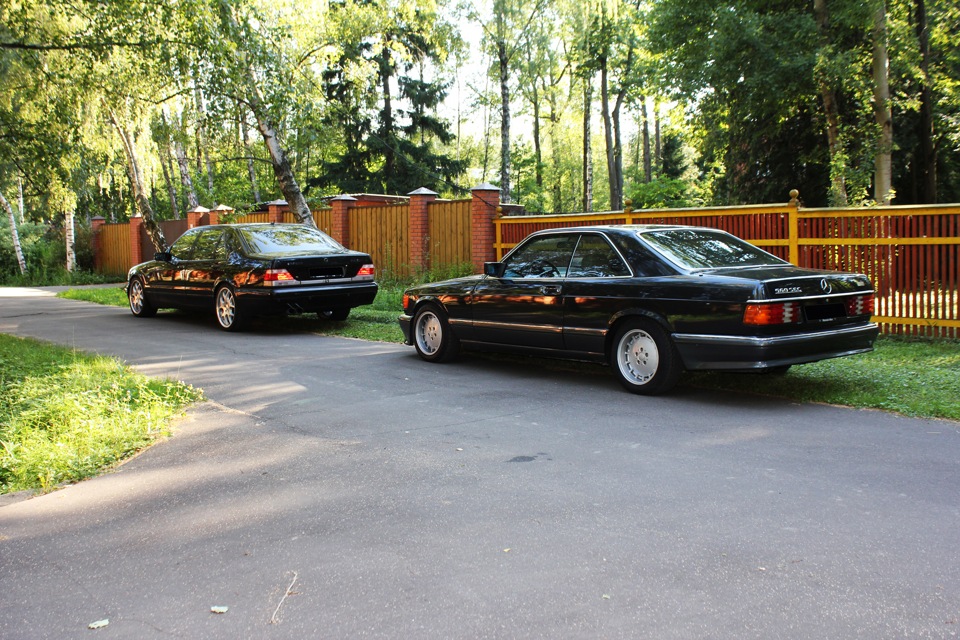 Совместный фотосет 560SEC CARAT & W140 Brabus 7.3S — две легенды ...