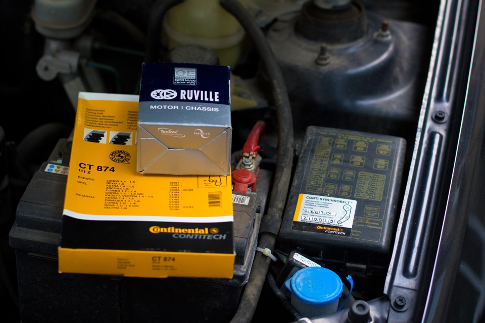 Замена ремня ГРМ, роликов. — Daewoo Lanos, 1,5 л, 2006 года | плановое ...