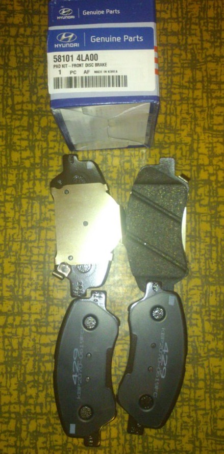 581014LA00 КОМПЛЕКТ ТОРМОЗНЫХ КОЛОДОК С НАКЛАДКАМИ (2ШТ) KIA HYUNDAI ...