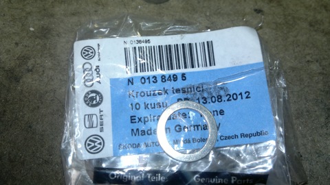 N0138495 Кольцо уплотнительное (14х20) / VAG | Запчасти на DRIVE2