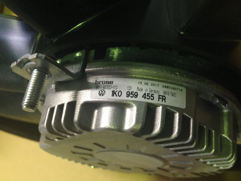 1K0959455FR Вентилятор радиатора VAG | Запчасти на DRIVE2