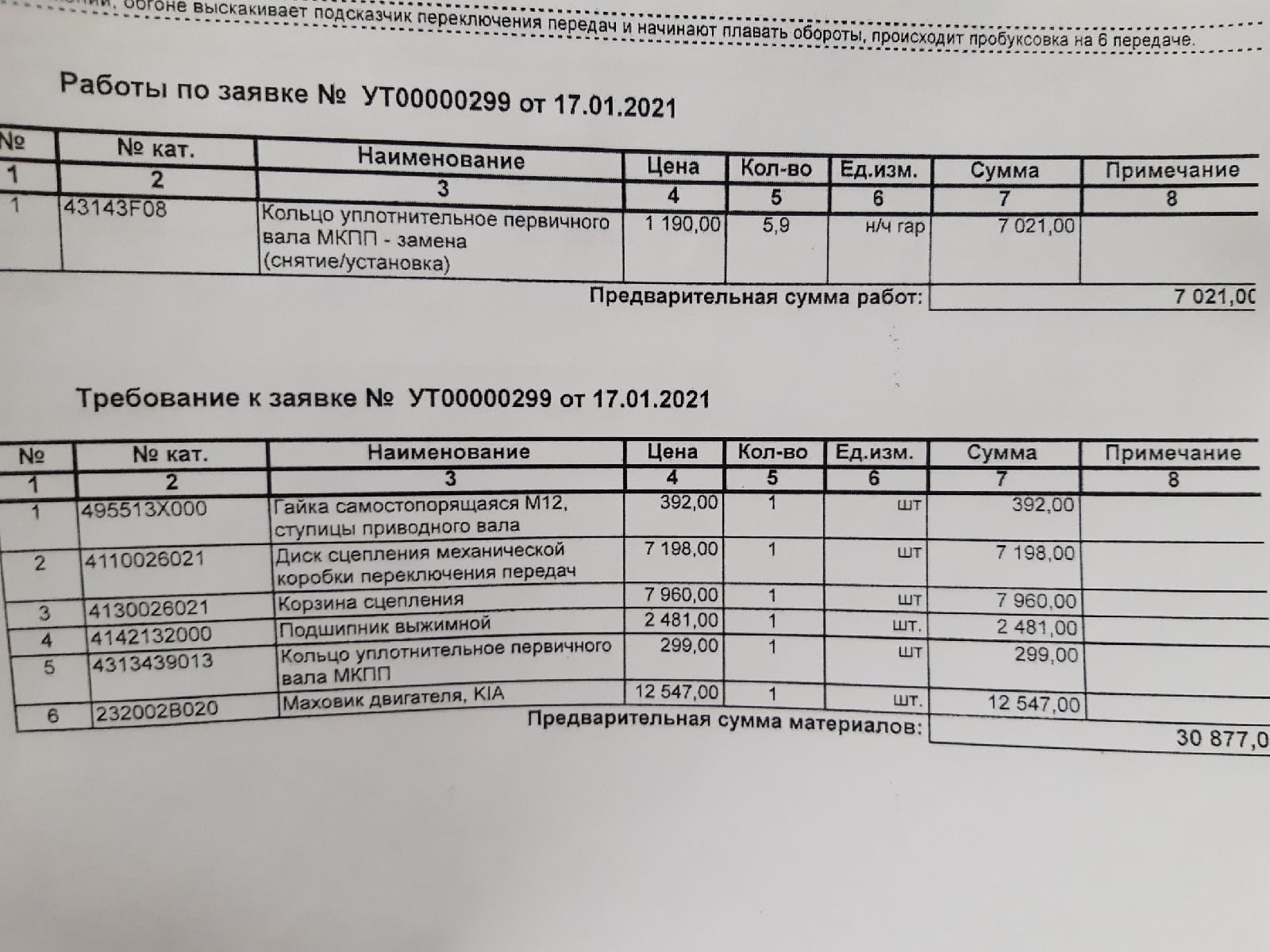 Замена сальника первичного вала по гарантии — KIA Ceed SW (2G), 1,6 л ...