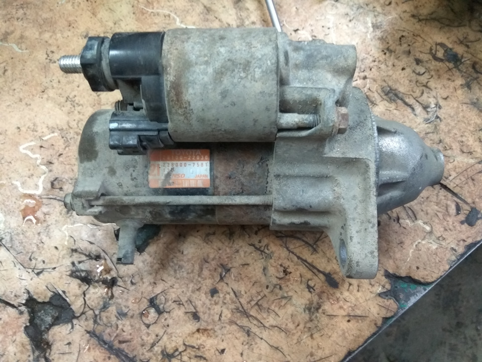 Замена стартера + плановое ТО — Toyota Caldina (241), 1,8 л, 2005 года ...