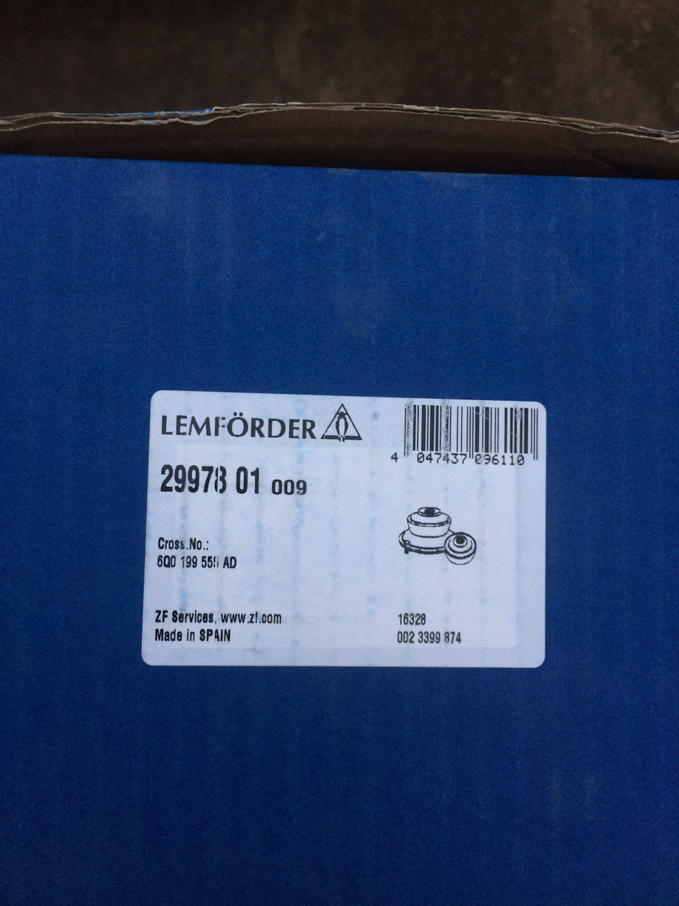 2997801 Опора двигателя LEMFORDER | Запчасти на DRIVE2