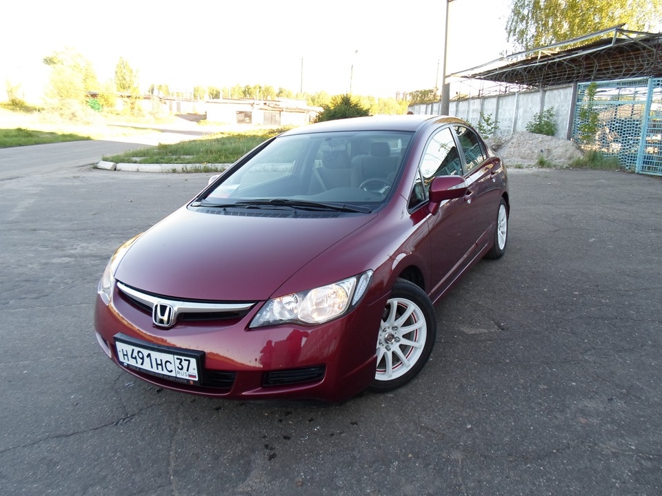 После мойки. — Honda Civic 4D (8G), 1,8 л, 2008 года | мойка | DRIVE2